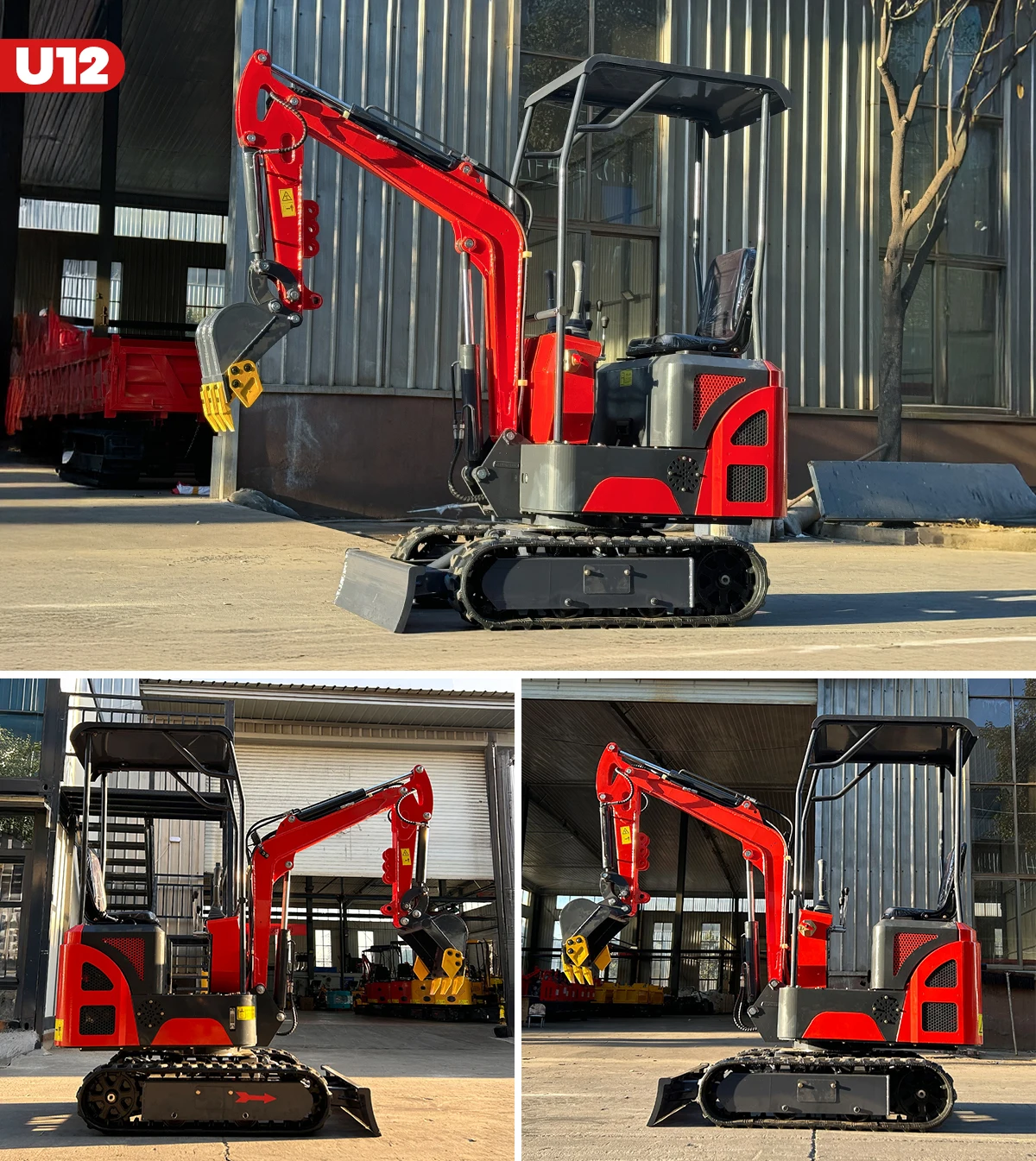 Free Shipping EPA Home Mini Excavator 3 Ton Farm New Crawler Mini Pelle ...