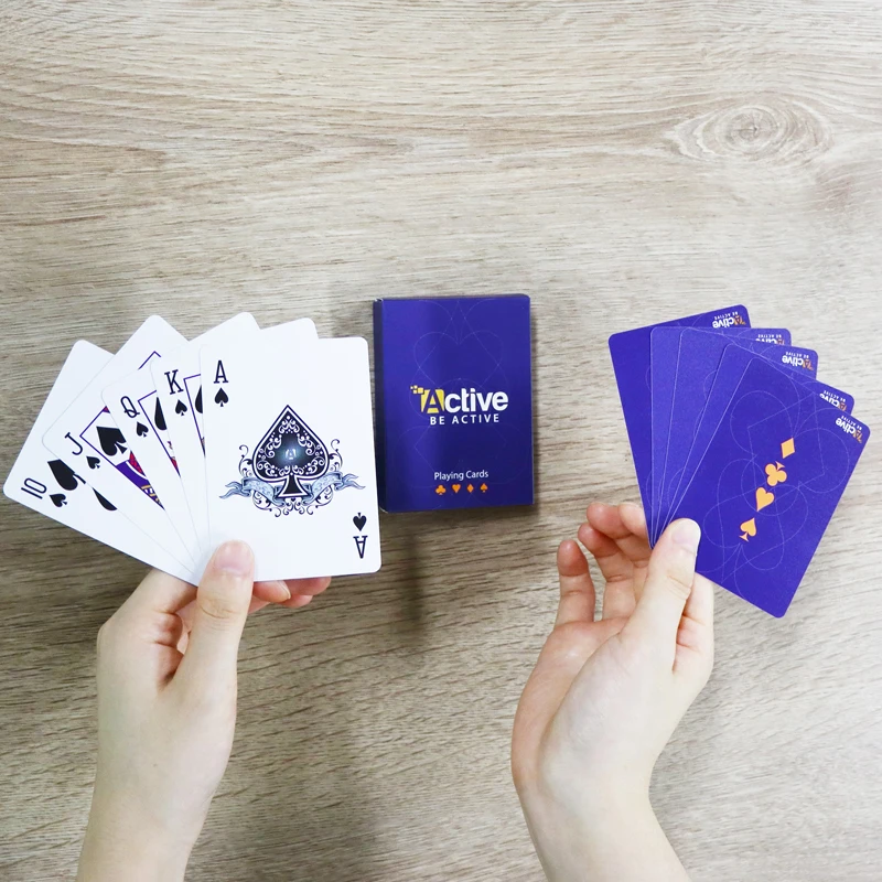 Custom Size Design Company Logo Pvc Playing Cardsprinting Saudi Arabia ...