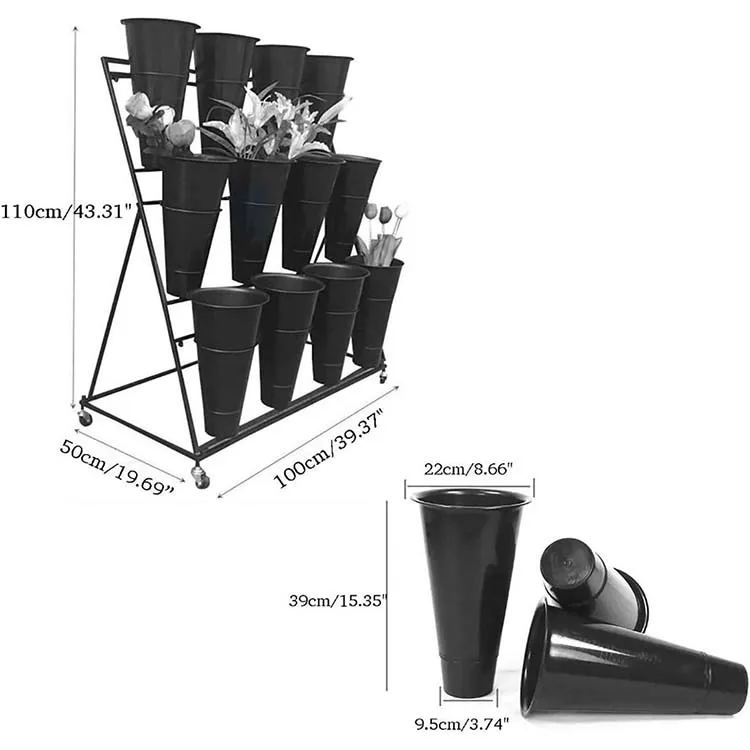 Factory Customized L-Shape Flower Display Rack - Heavy Duty ...