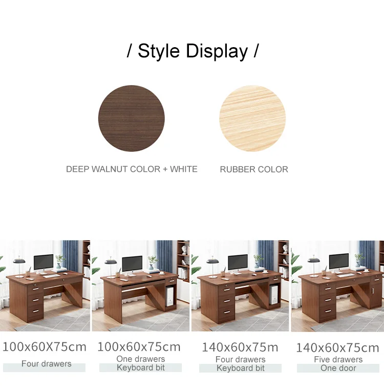 Gold Supplier Solid Wood Study Desk Minimalist Computer Table With ...