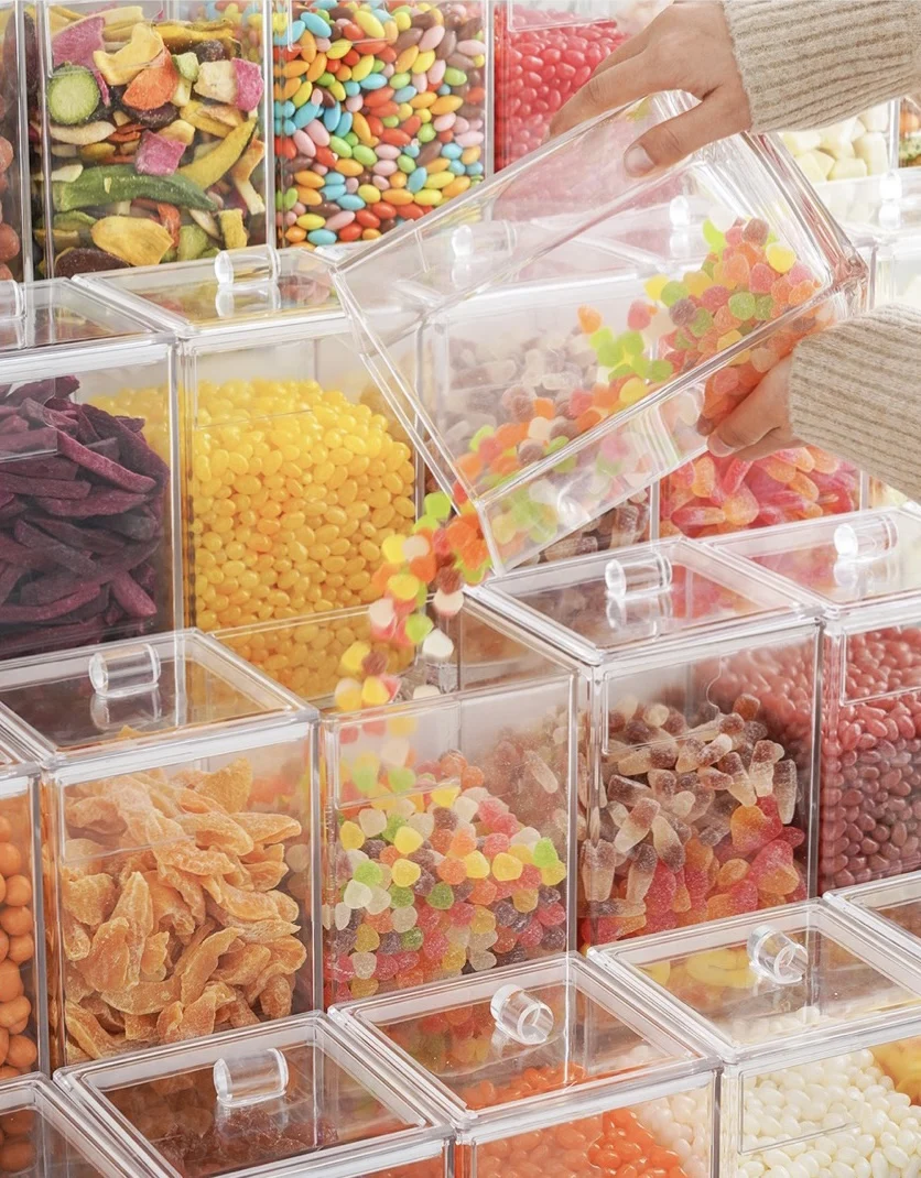 ECOBOX Plastic Candy Storage Bins Boxes Container Spices Scoop Bins ...