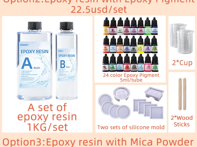 Hot Sale Crystal Epoxy Resin Starter Kit for DIY Crafts