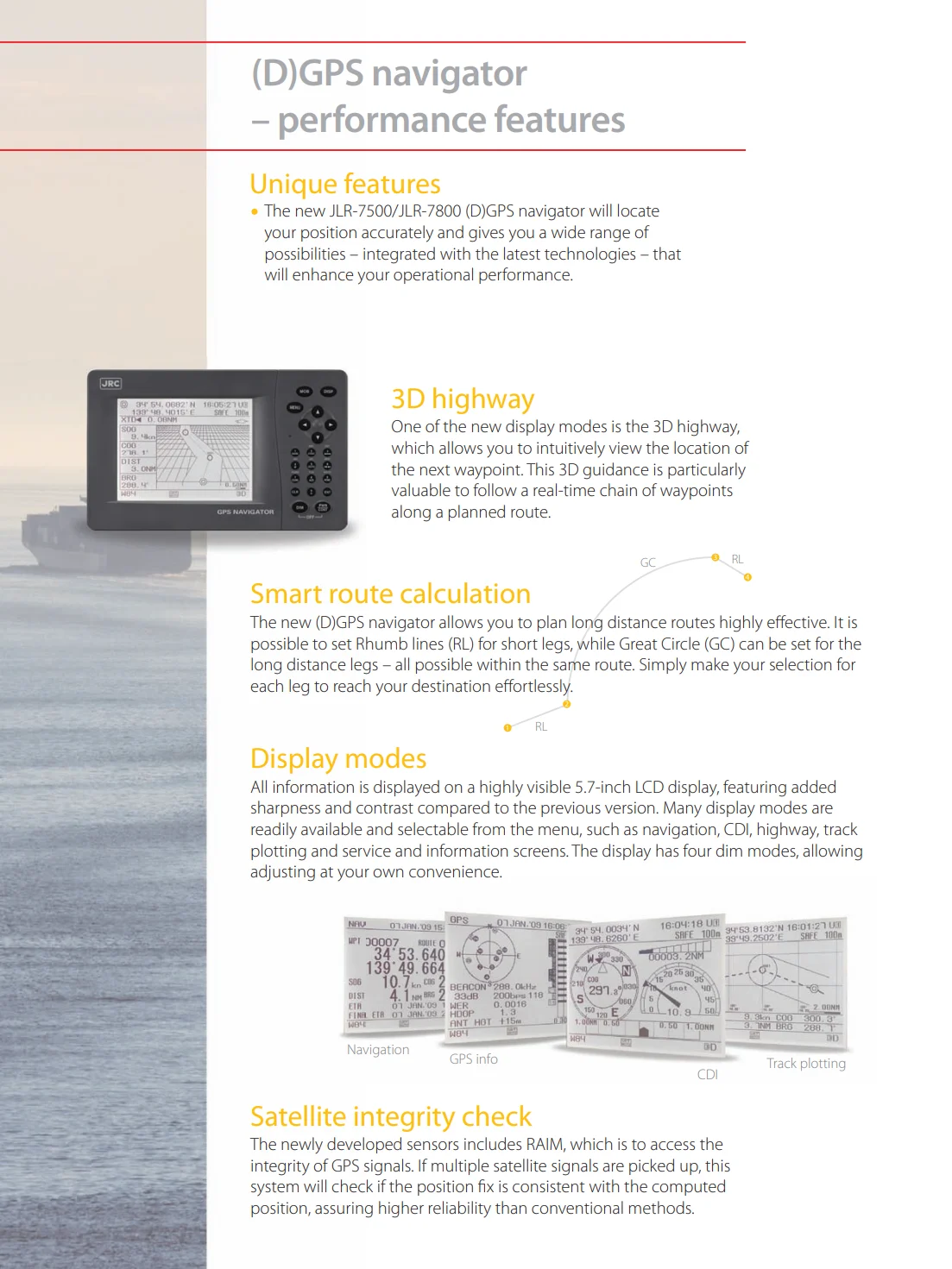 Marine Electronics Maritime Navigation Communication JRC JLR-7500 JLR ...