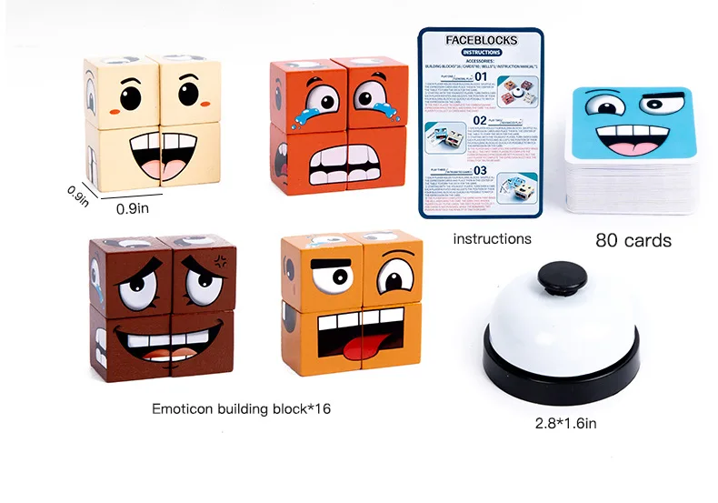 4 Player Social Board Game - Wooden Matching Puzzles