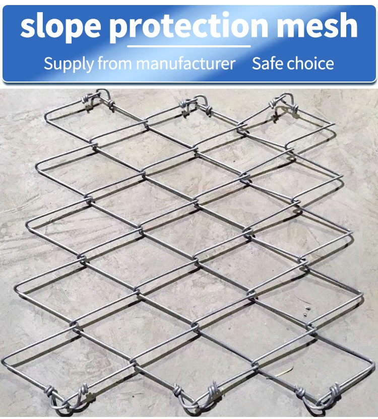 Slope Rockfall Netting Protection System 3.0mm 4.0mm Rockfall Wire Mesh ...