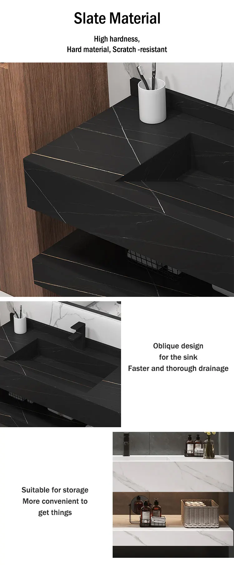 Custom Luxury Hotel Vanity Sink - Ceramic Slab Wash Basin