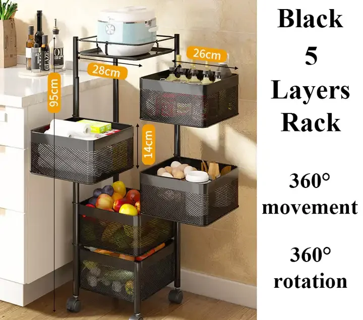 Anything Goes Reserve Rotating Vegetable Shelving Kitchen Floor ...