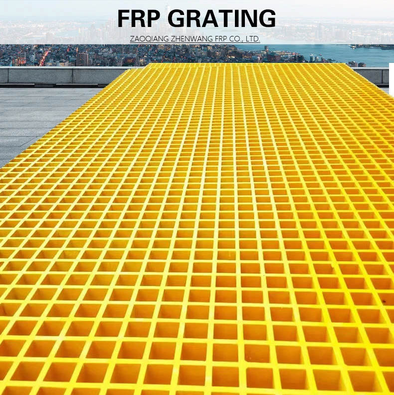 FRP Fiberglass Grating Walkway-Light Weight High Strength Molded ...
