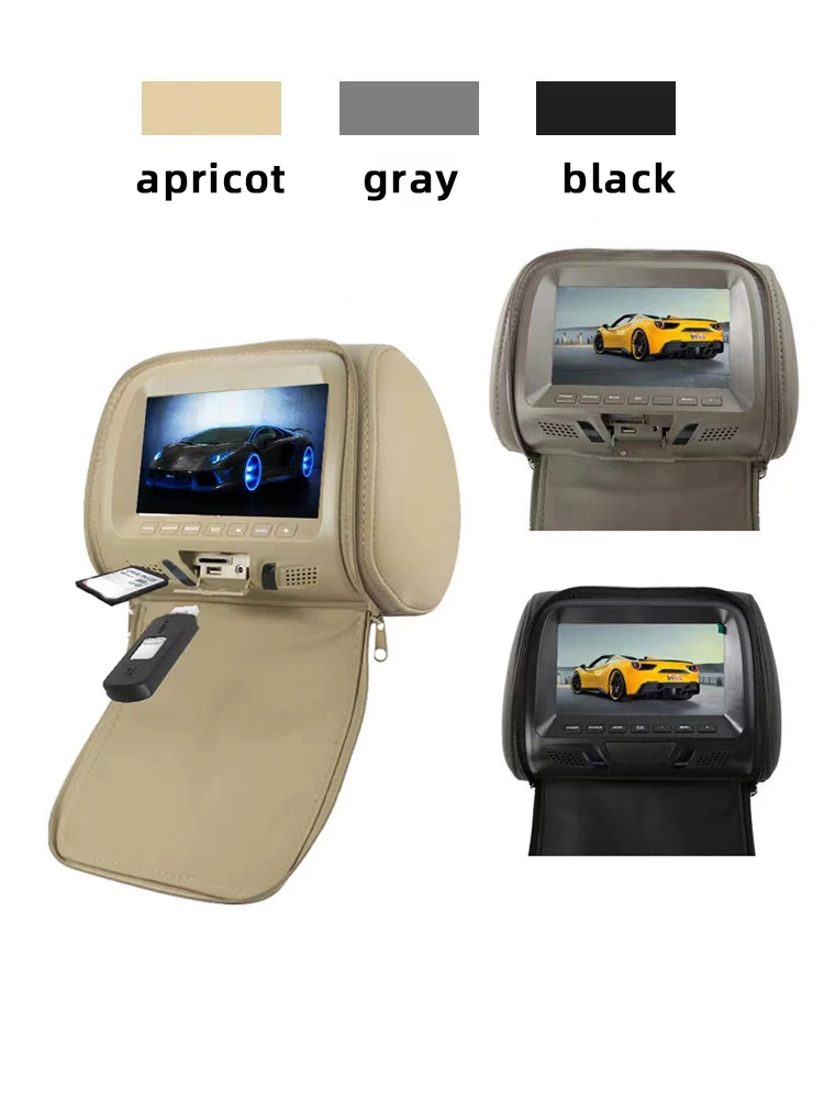 7inch Car Seat Back Headrest Player Monitor Mp5/av Car Headrest With ...