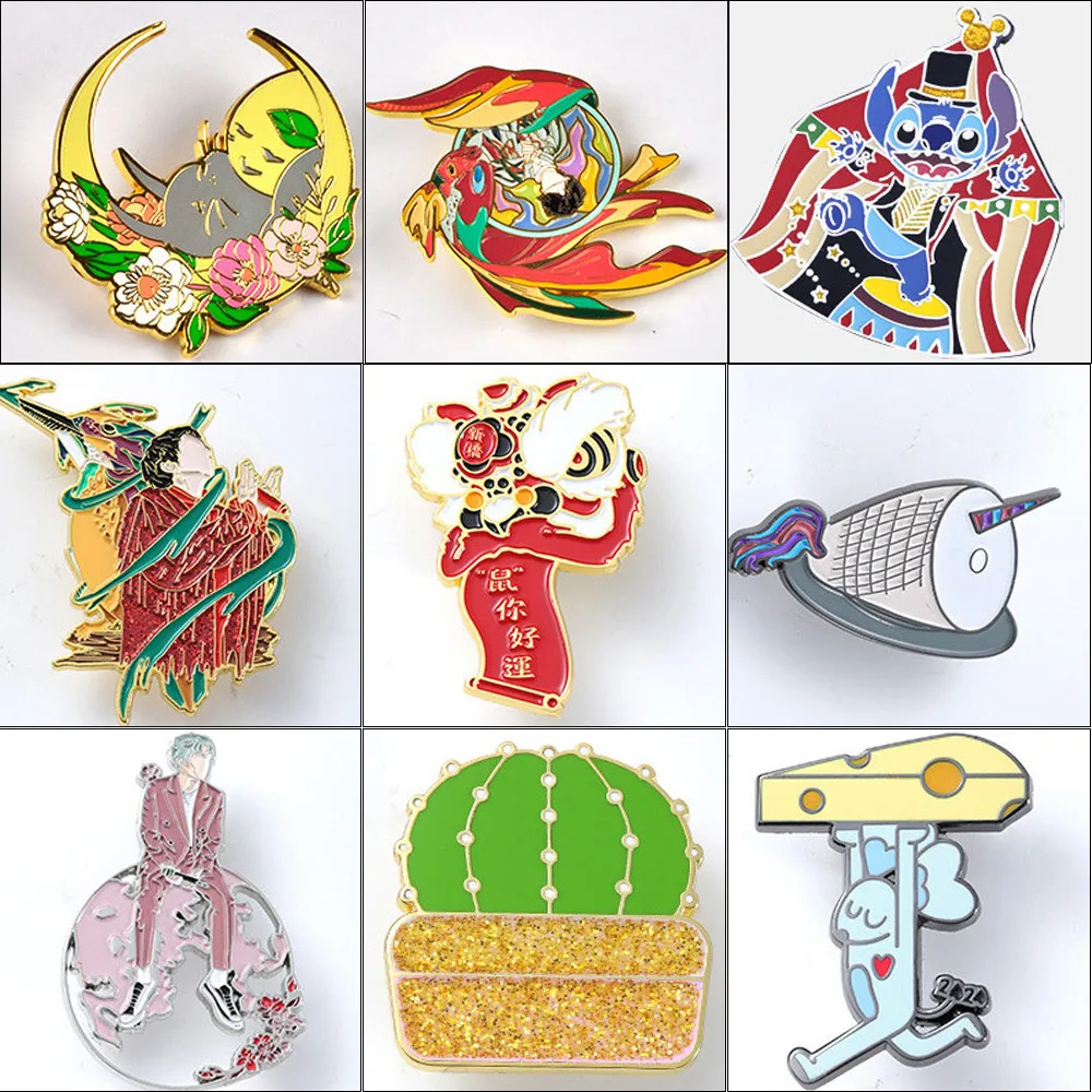 Customized Metal Hardware Cartoon Anime Enamel Badge Commemorative ...