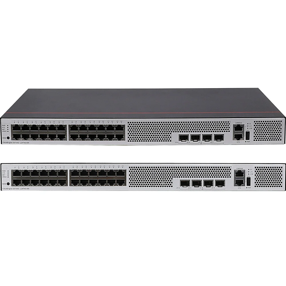 S5735s-l24t4s-ma 98010916 24*10/100/1000base-t Ports 4*ge Sfp Ports Ac ...