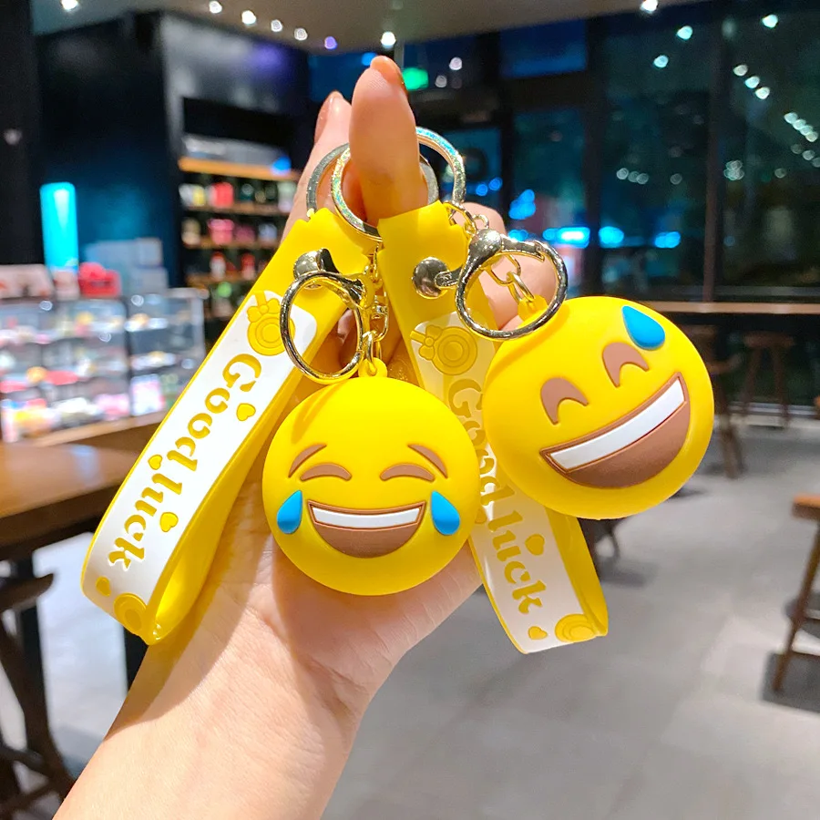 Emojio Creative 3D Cute Good Mood Cartoon Smile Key Chain
