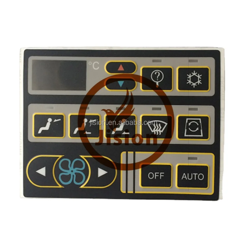 Excavator A/C Control Panel EC210 EC240 EC290 Engine Air Conditioner ...