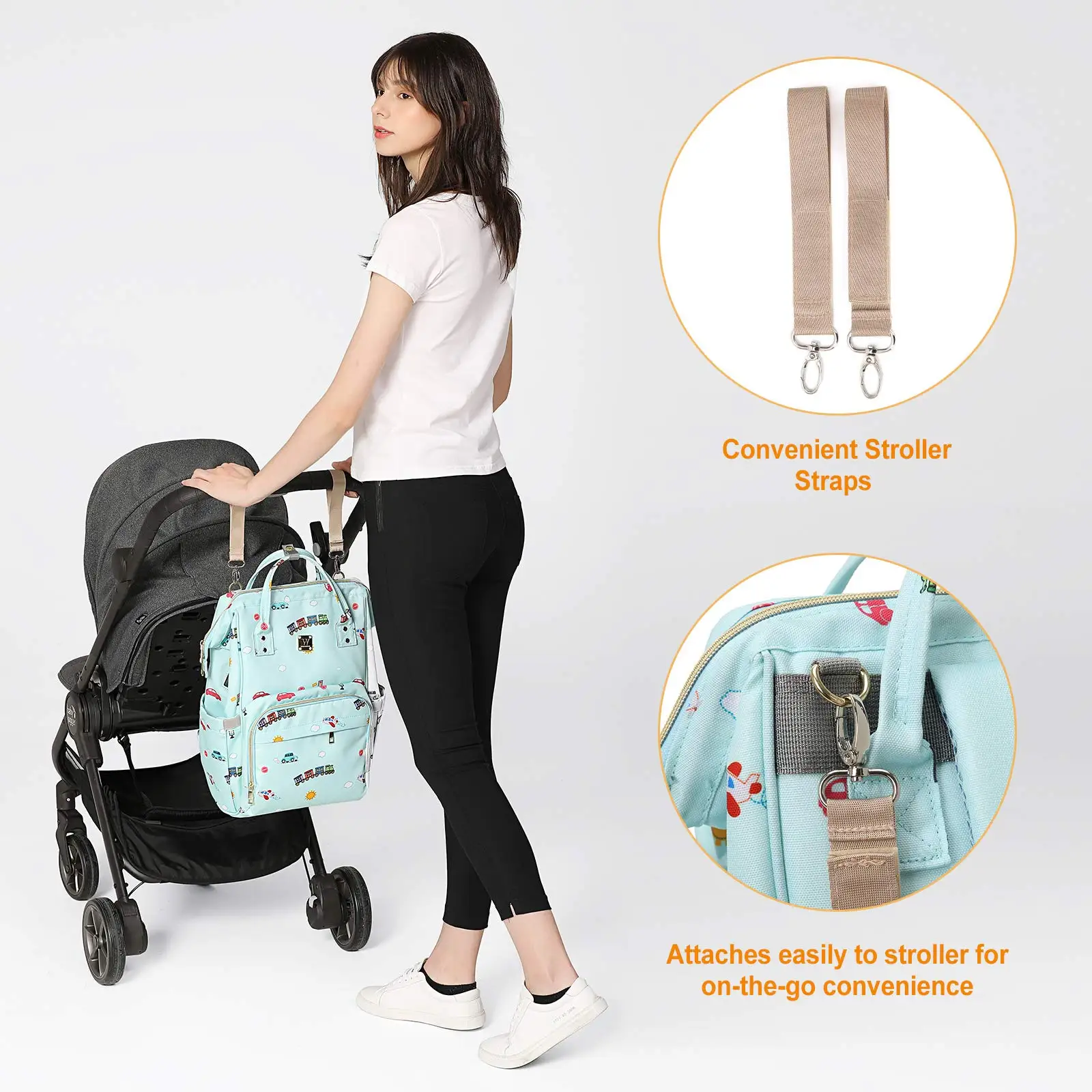 2023 Fashion Waterproof Maternity Changing Bag Baby Stuff With Usb ...