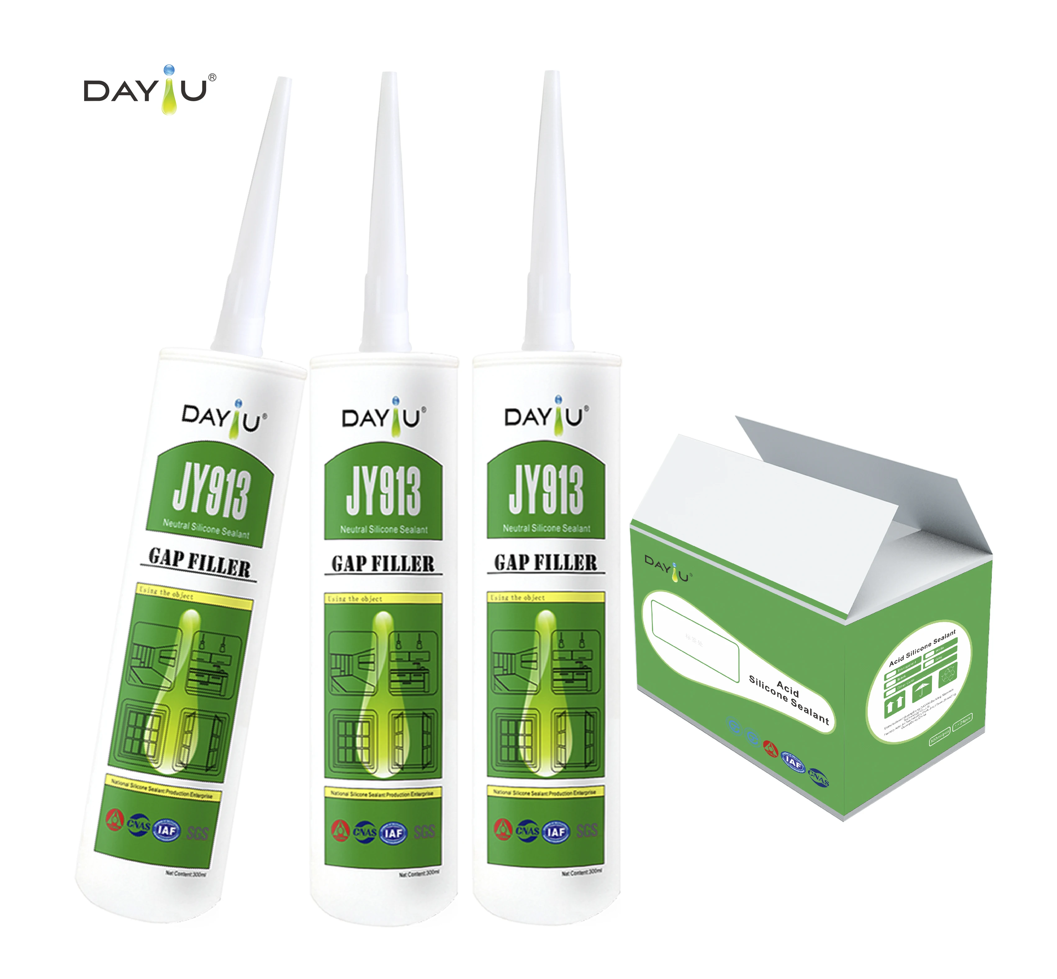 Gp Factory Glass Curtain Wall Glazing 300ml Bonding Rtv Silicone Rubber Waterproofing Multi ...