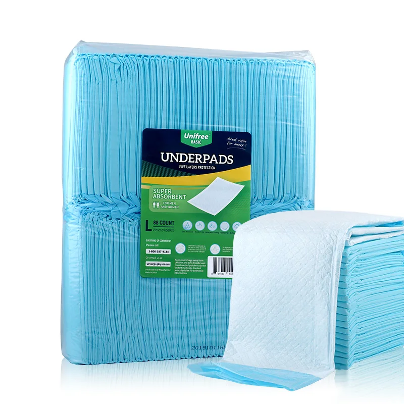 Unifree 60x90cm Disposable Underpad Incontinence Pads 88 Pcs Basic ...