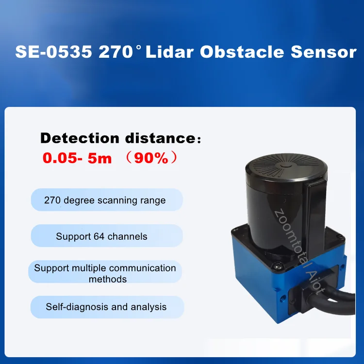 Rs485/can Bus/pnp/npn/ethenet/rs232/modbus 0-270 Degree 0.05-5m 2d Tof ...