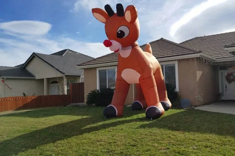 Customized Commercial Giant Outdoor Christmas 20ft Inflatable Reindeer ...