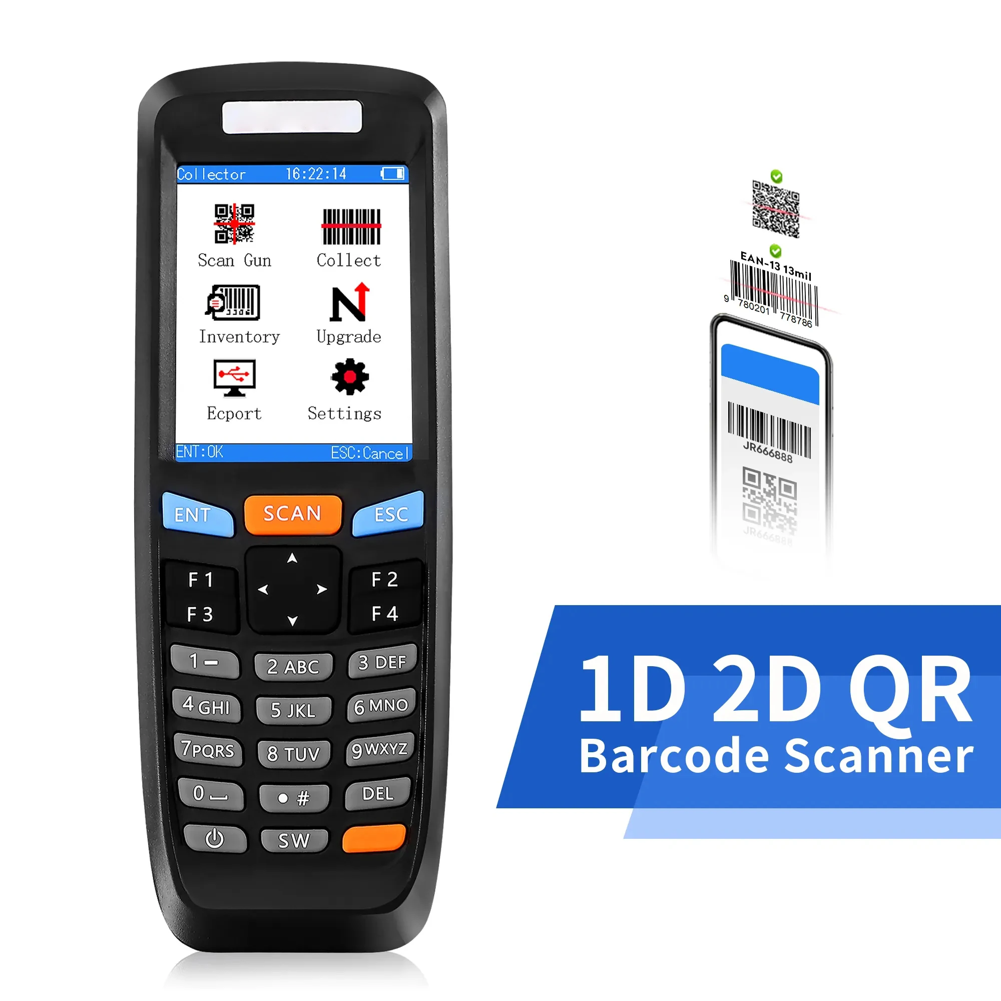 2D QR Wireless Barcode Scanner - Efficient Inventory Management
