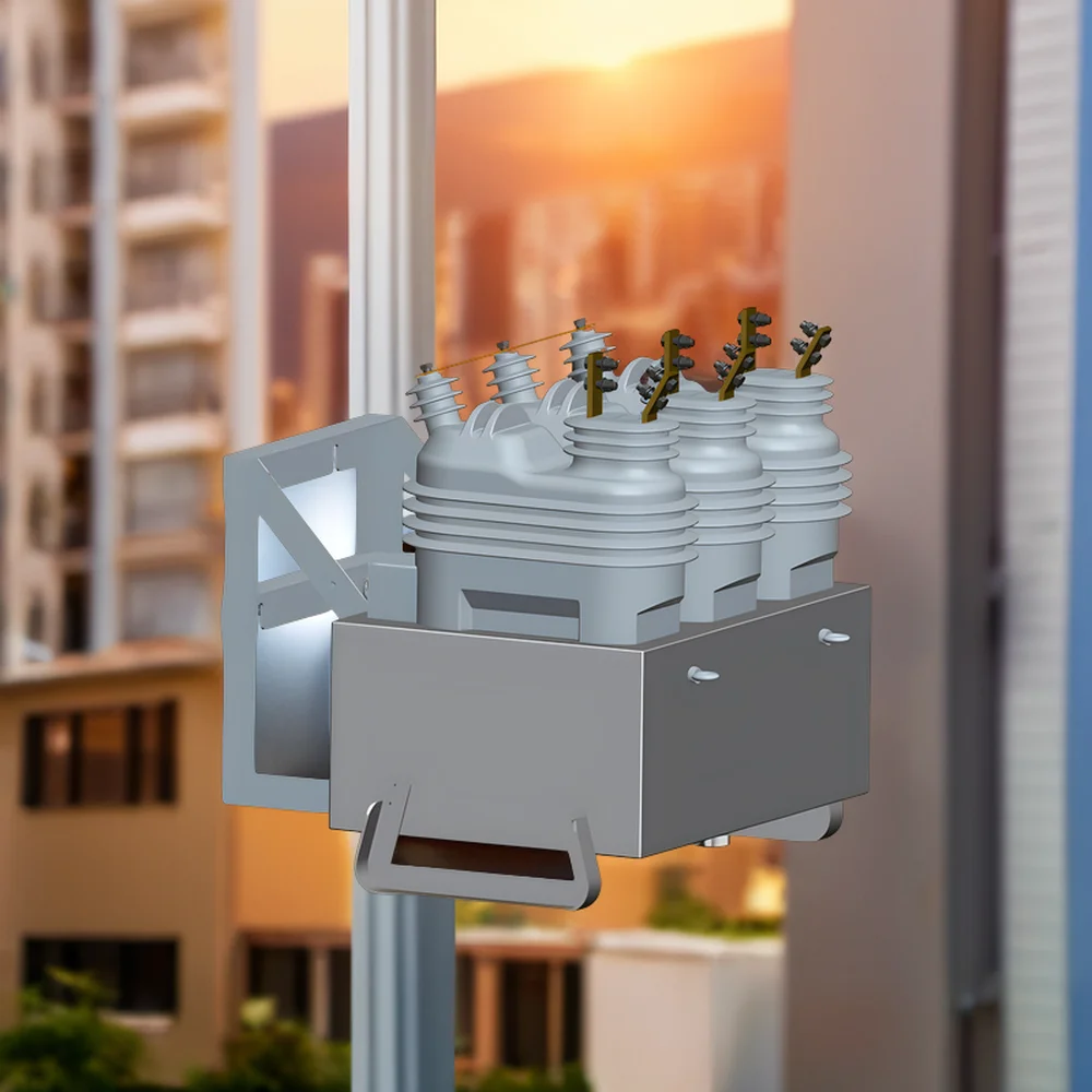 Mv Overhead Pole Mounted Metering Box Three Phase Casting Insulation ...