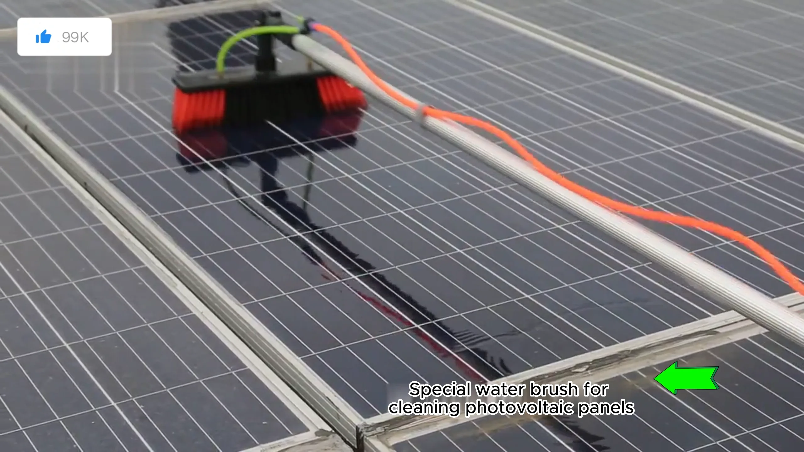 Telescopic Window Solar Panel Water Spray Brush Cleaning Tool Equipment ...