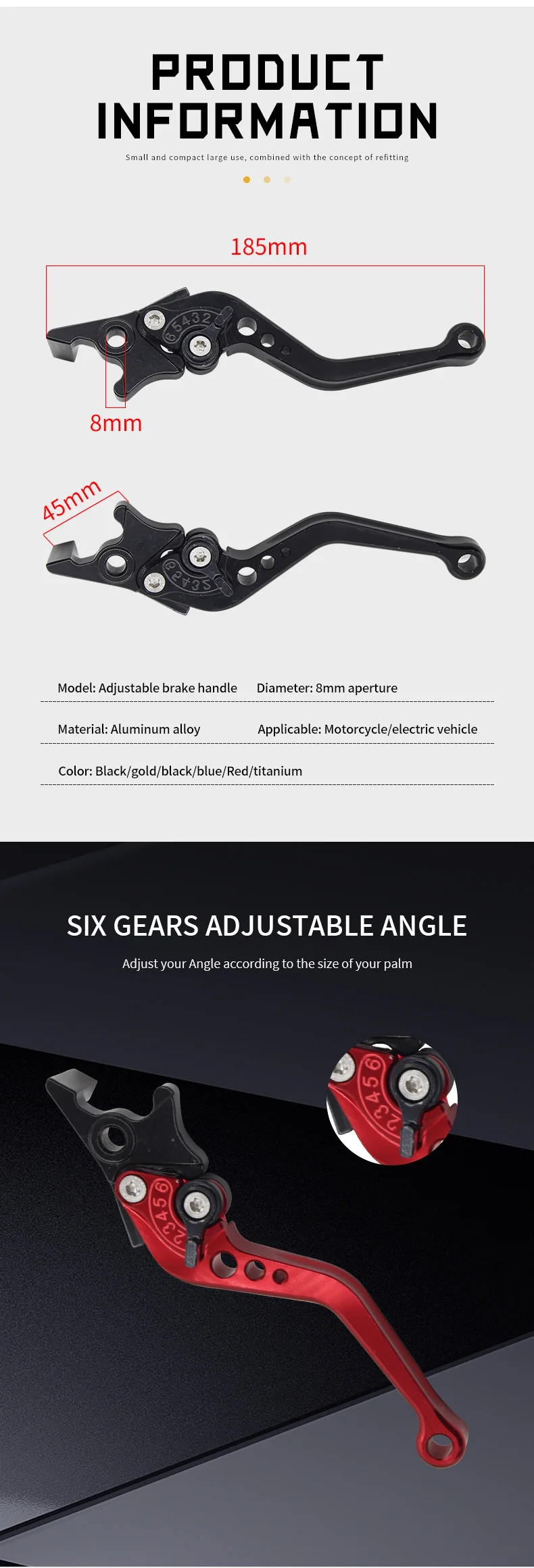 High Quality Aluminum Motorcycle Brake Handle CNC Motorcycle Clutch ...