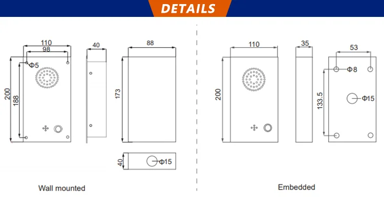 Car Parking Intercom System - Voip Elevator Intercom Phone