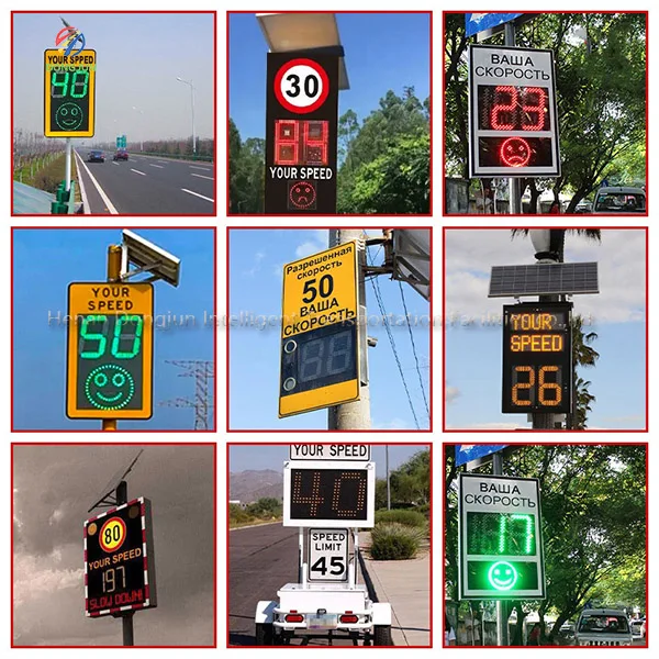 tripod mounted led traffic radar speed feedback sign speed radar ...