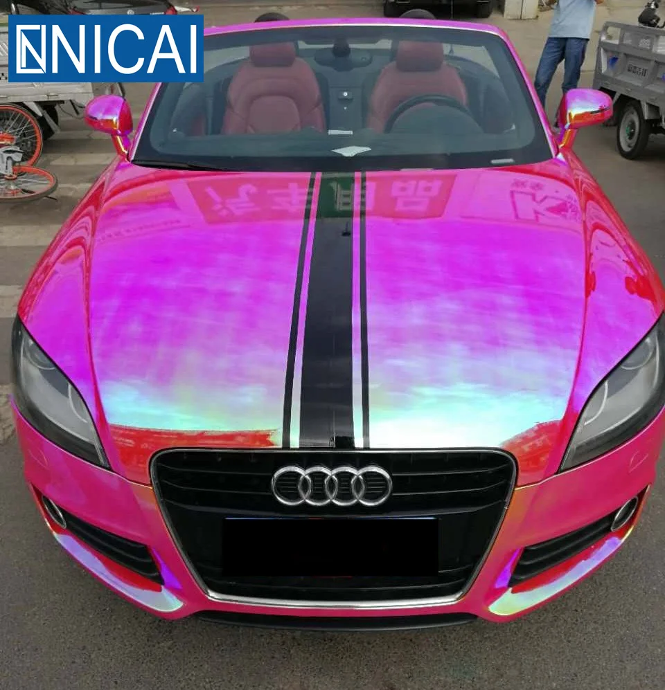 Rainbow Iridescent Holographic Vinyl Car Wrap - 5 Year Warranty