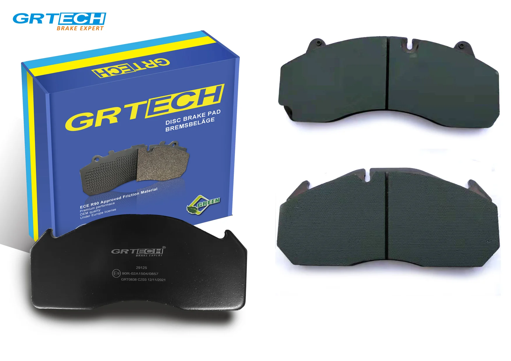 E9 Certificated 29087 Low Metallic Truck Brake Pads for Mercedes Heavy ...