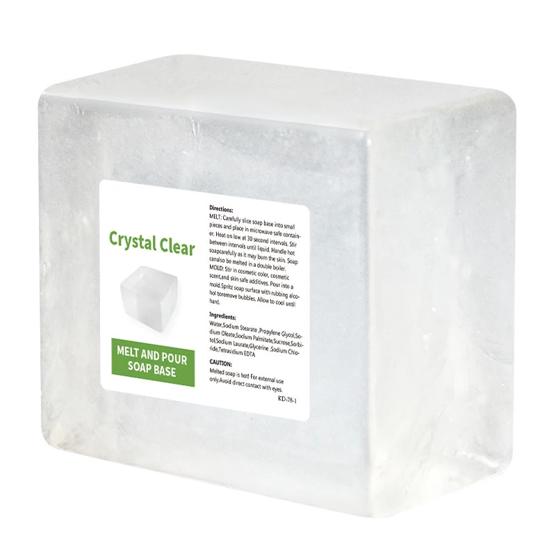 Custom White Transparent Glycerin Soap Base for DIY