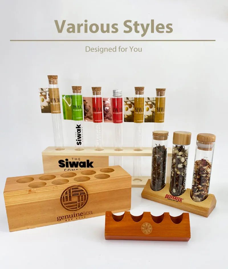 Wooden Bamboo Test Tube Vial Shot Glasses Holder Rack - Buy Wooden Test ...