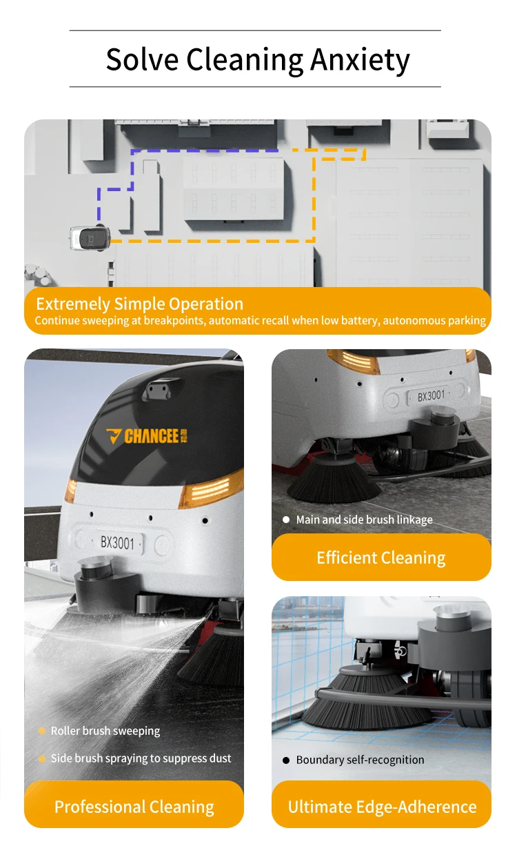S100N Autonomous Robotic Floor Sweeper - Intelligent & Efficient