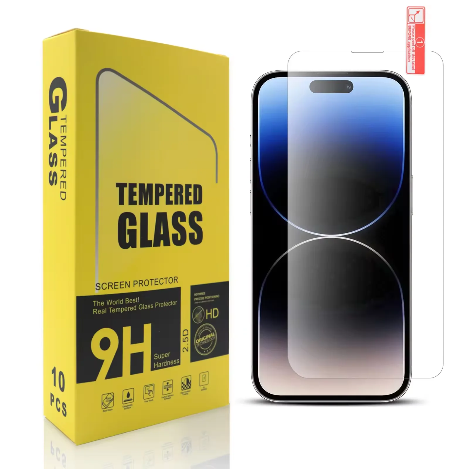 10 in 1 Clear 9H 2.5D Tempered Glass Screen Protectors