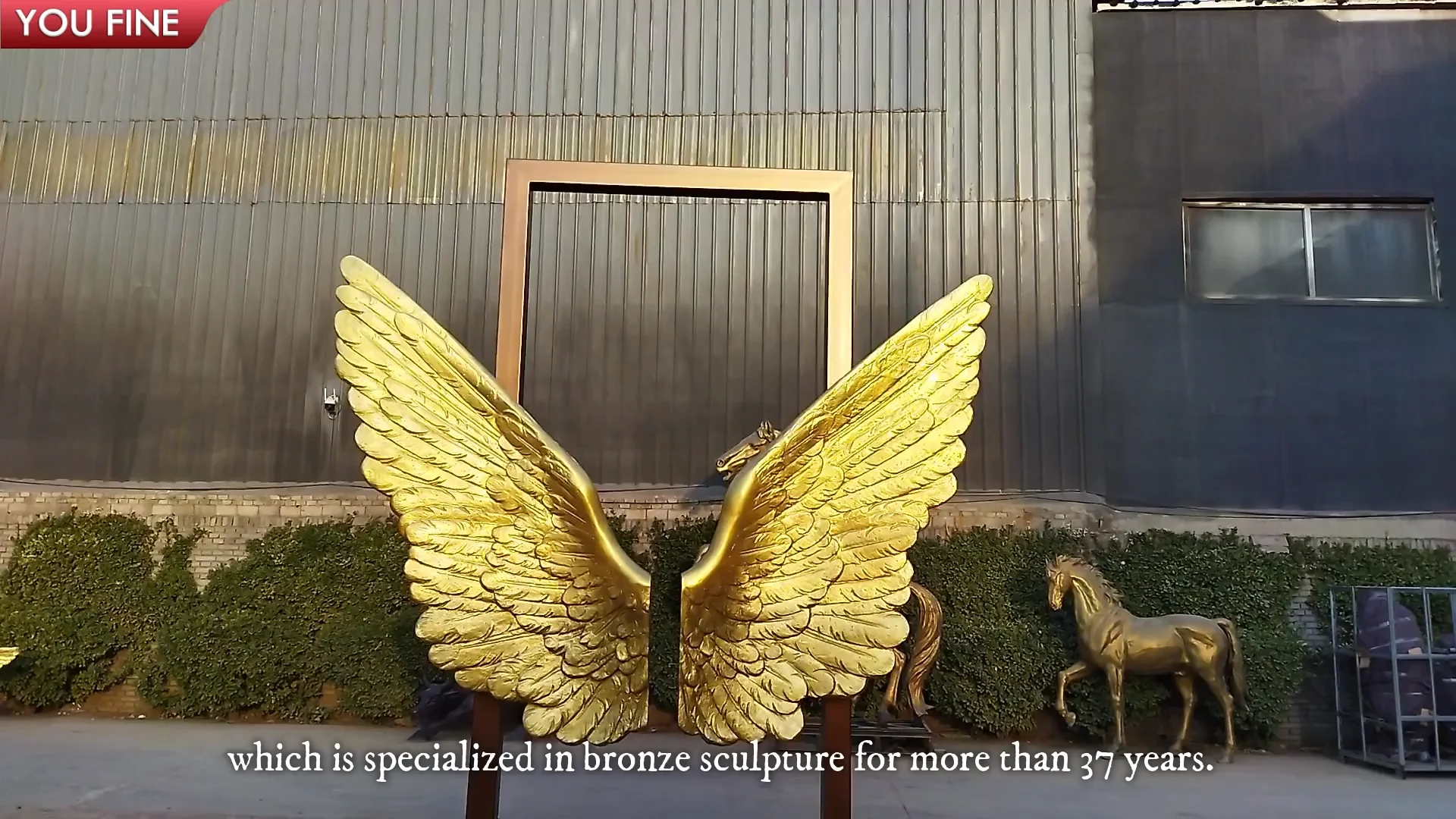 Customized Outdoor Style Gold Bronze Wings Sculpture - Buy Bronze Art ...