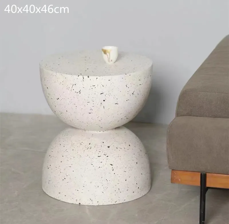 Modern Creative White Corner Table for Living Room & Bedroom