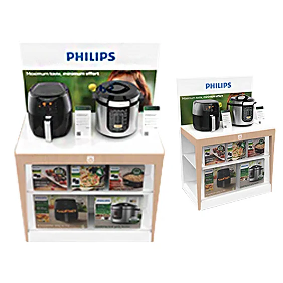 Bevis Customizable Wood Home Appliance Display Rack for Supermarket and ...