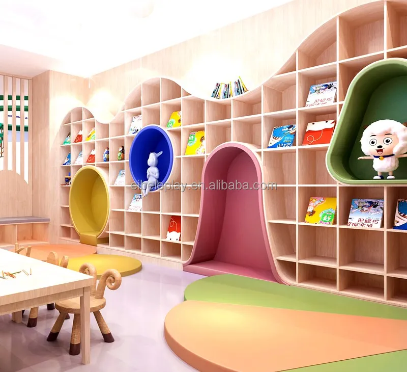 Pre School Furniture Set - Modern Library Bookshelves