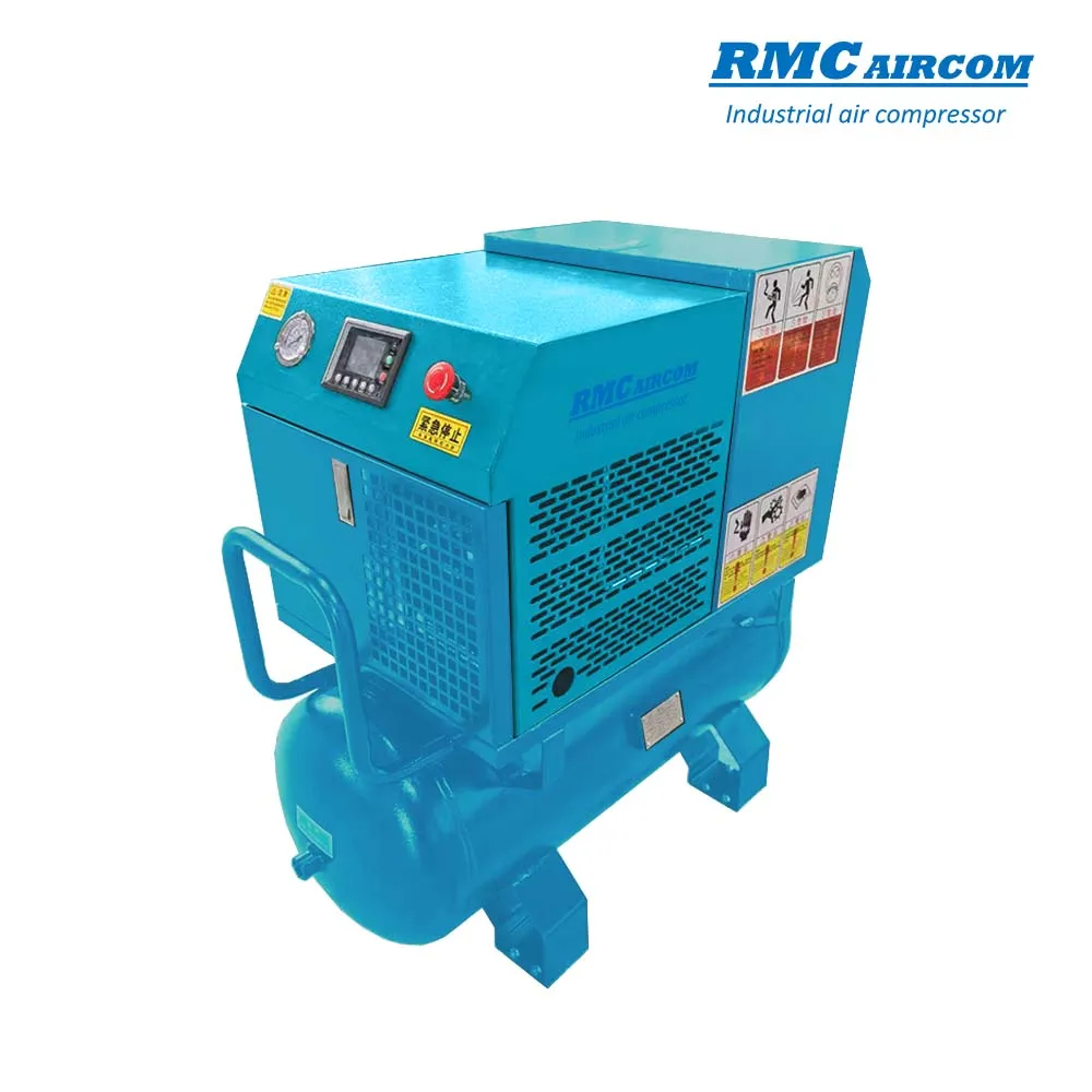 4KW 6HP 8BAR 380V/50HZ Portable Air Compressor Wheels 100 Liters Air ...
