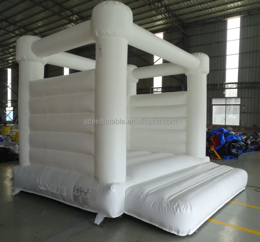 Commercial Pastel Wedding Bouncy Castle Jumping Castle Combo With Ball ...