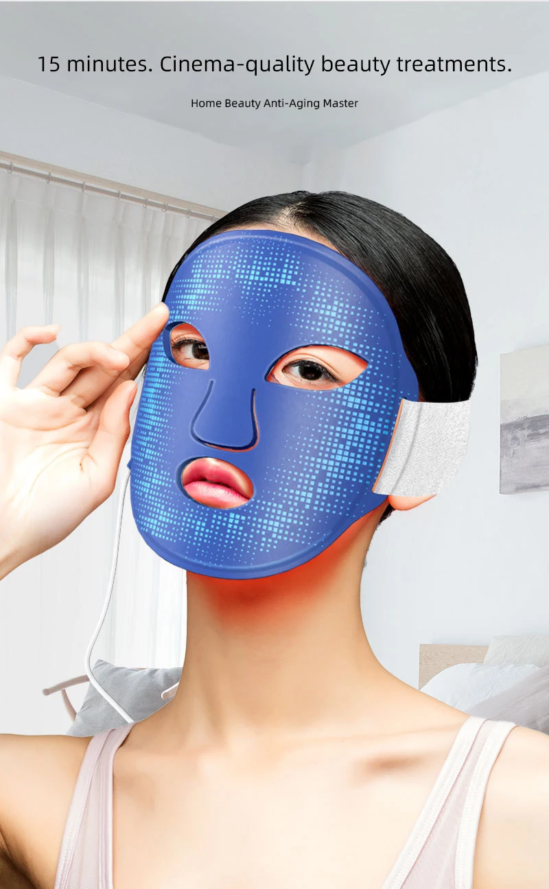 Silicone EMS Led Mask - Home Skin Care Mask for Rejuvenation