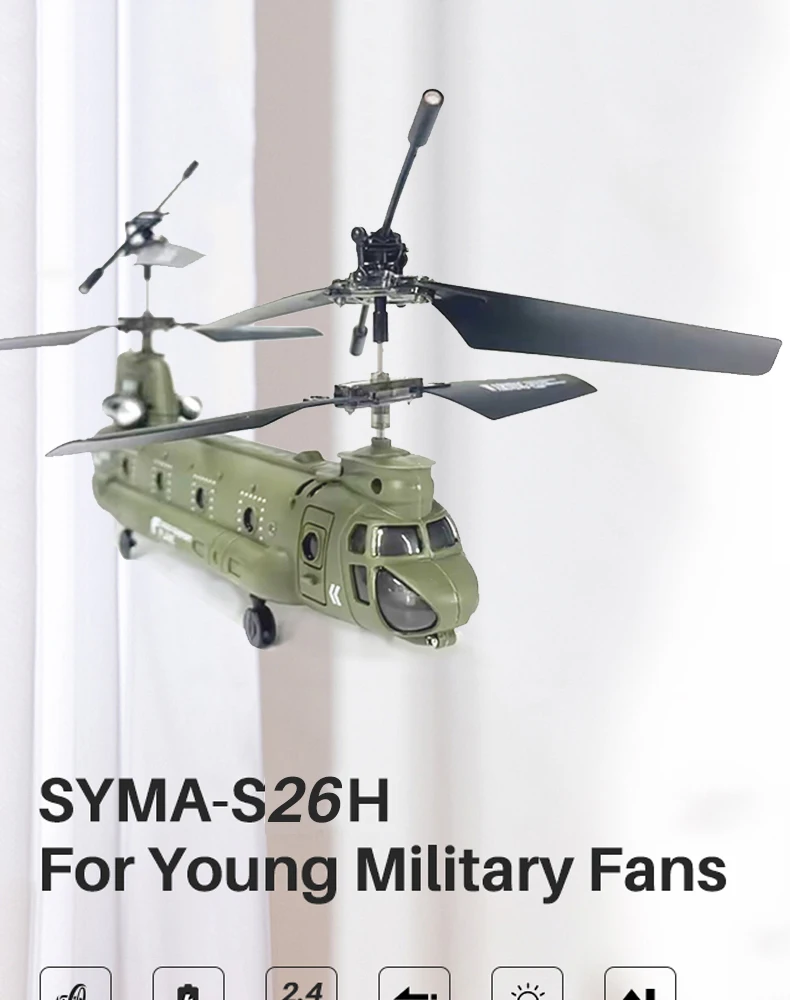 S026H RC Helicopter - Fun Transport Toy for Kids & Adults