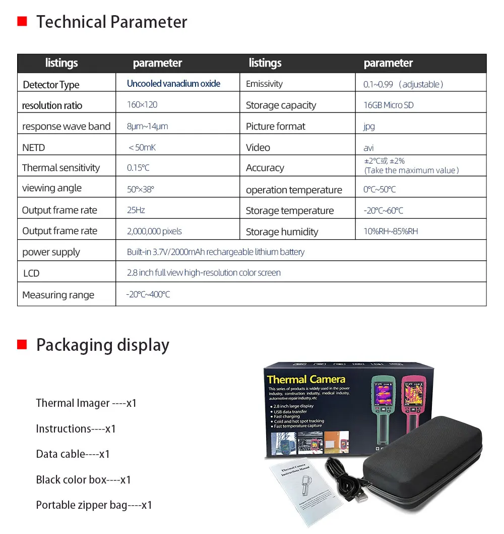 Factory Price Jd-108 Testers Industrial Thermal Imager Usb Handheld ...