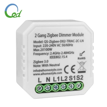 Factory Wholesale Wifi Zigbee 2 Gangs Dimmer Switch Module Triac Led ...