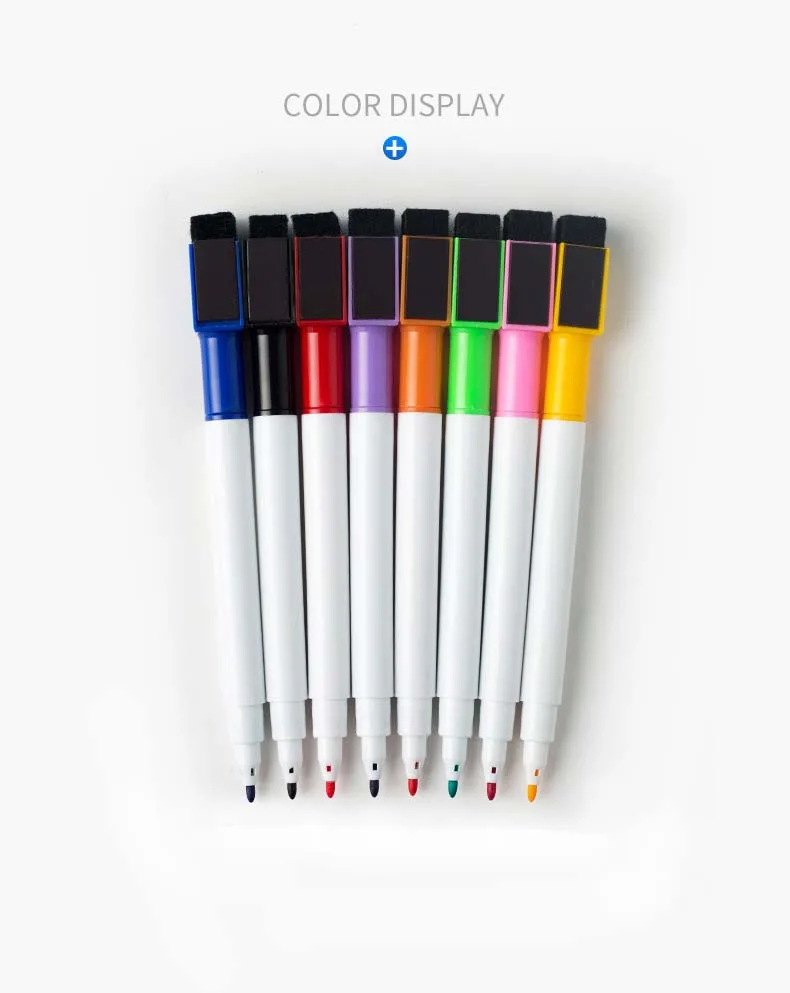 Custom Logo Environmental Protection Colorful Whiteboard Markers 8 ...