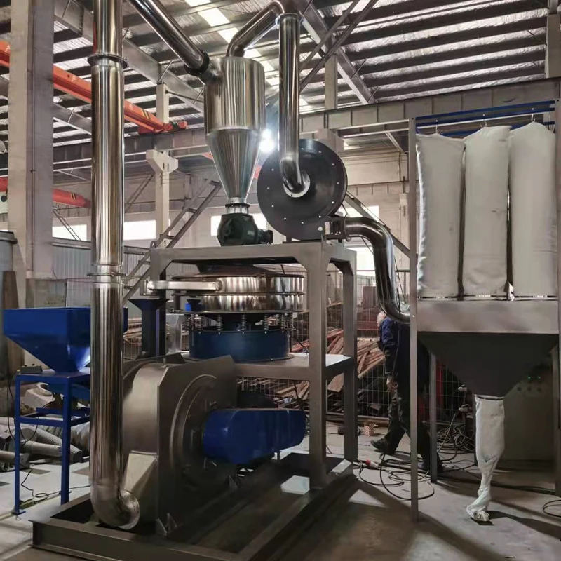 Full Automatic Disc Type Plastic Pulverizer/500kg/h Plastic Pulverizer ...