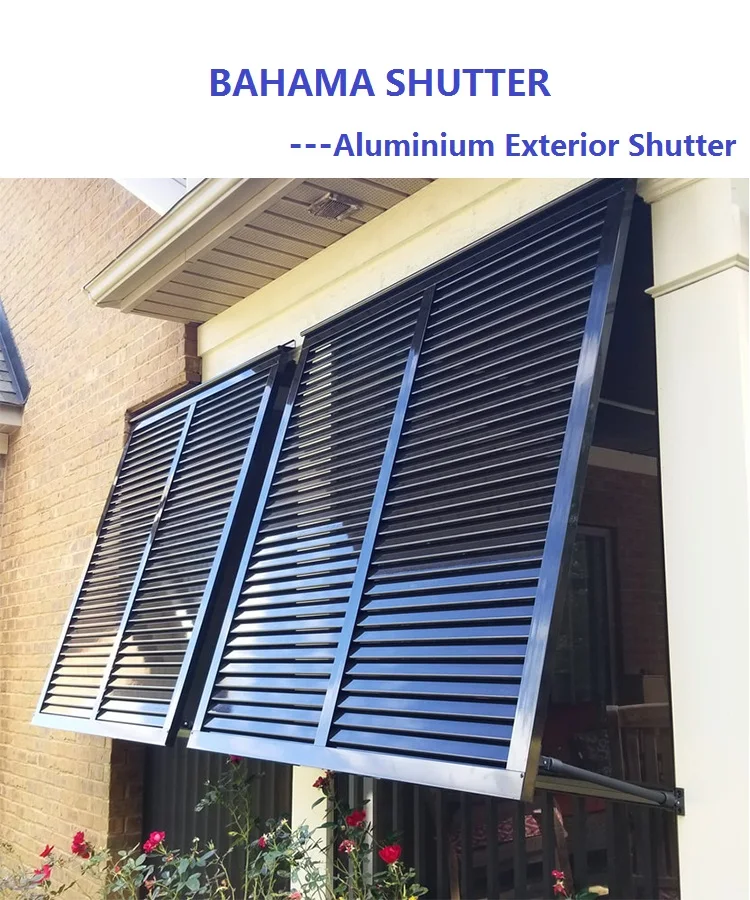 Aluminum Swing Shutter Hurrricane Louver Window Bahama Shutters Window ...