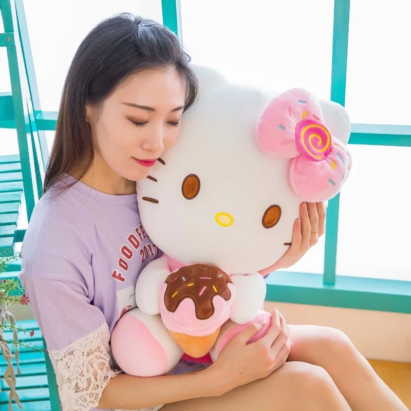 Wholesale 2023 Newest Sanrio Kitty Plush Toy Cute Sleep Pillow Anime ...