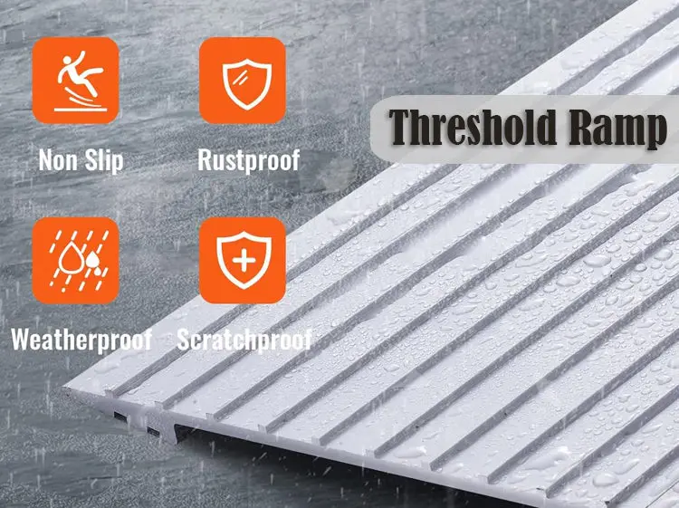 Large Loading Movable Rise Metal Aluminium Alloy Door Threshold Ramp ...