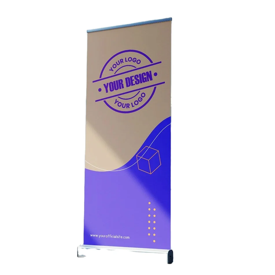 Portable Retractable Roll Up Banner Stand Display For Advertising - Buy ...